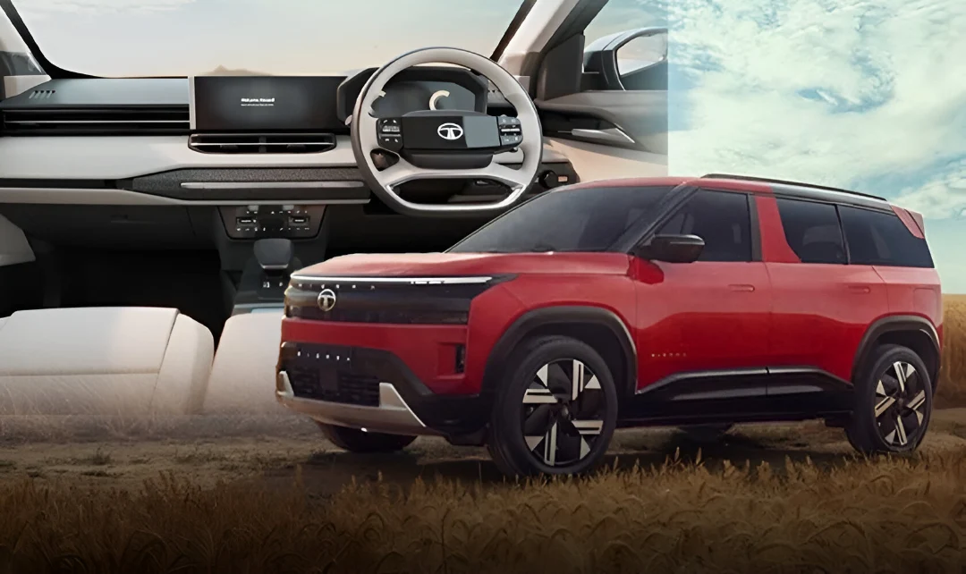 Tata Sierra Interior Teased: Lower-Spec Model Spotted With Dual Displays