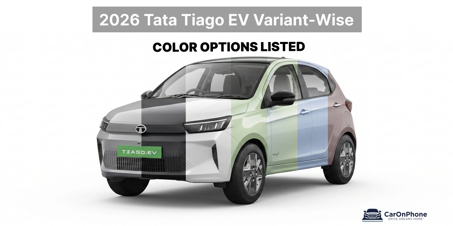 2026 Tata Tiago EV Variant-Wise Color Options Listed