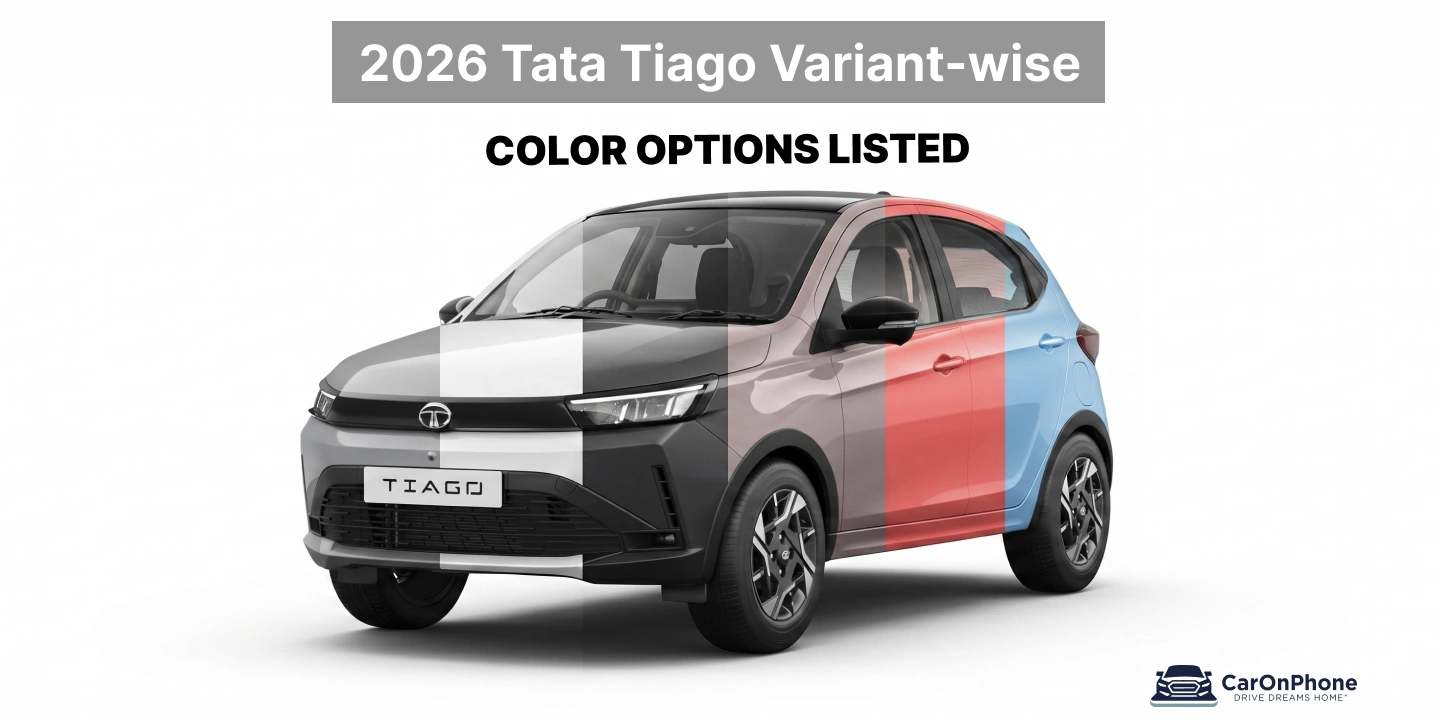 2026 Tata Tiago Variant-Wise Color Options Listed