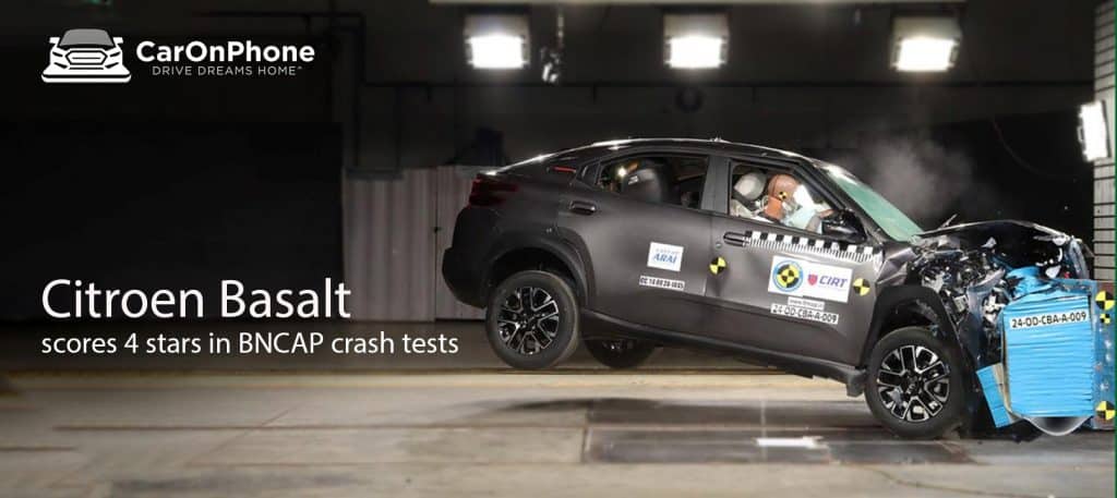 Citroen Basalt Scores 4 stars in BNCAP Crash Tests. - News