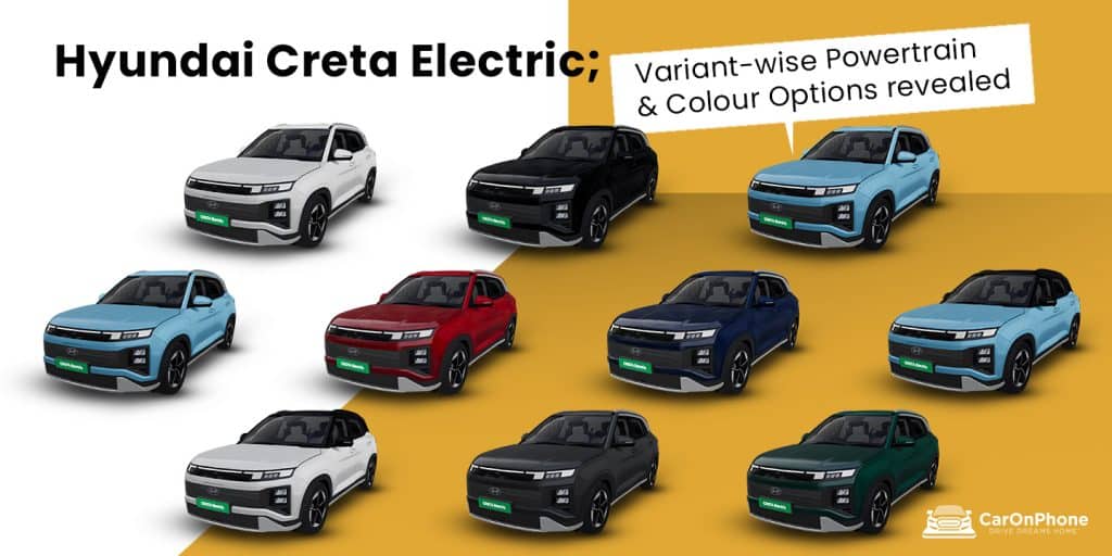 Hyundai Creta Electric ; Variant-wise Powertrain And Colour Options ...