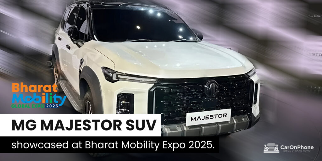 MG Majestor SUV showcased at Bharat Mobility Expo 2025 - News