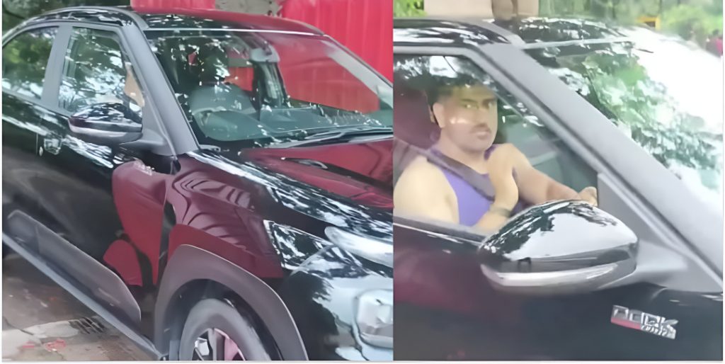 MS Dhoni Seen Driving His Citroen Basalt Dark Edition In Ranchi - News