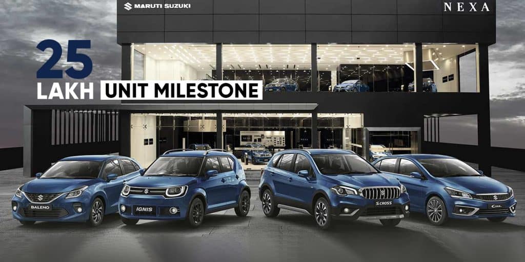 Maruti Suzuki’s Nexa Sales Cross 25 Lakh Units Milestone - News