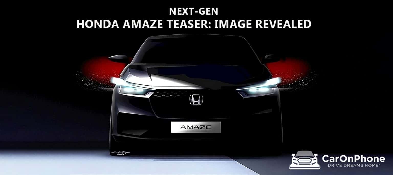 Next-gen Honda Amaze teaser image revealed - News