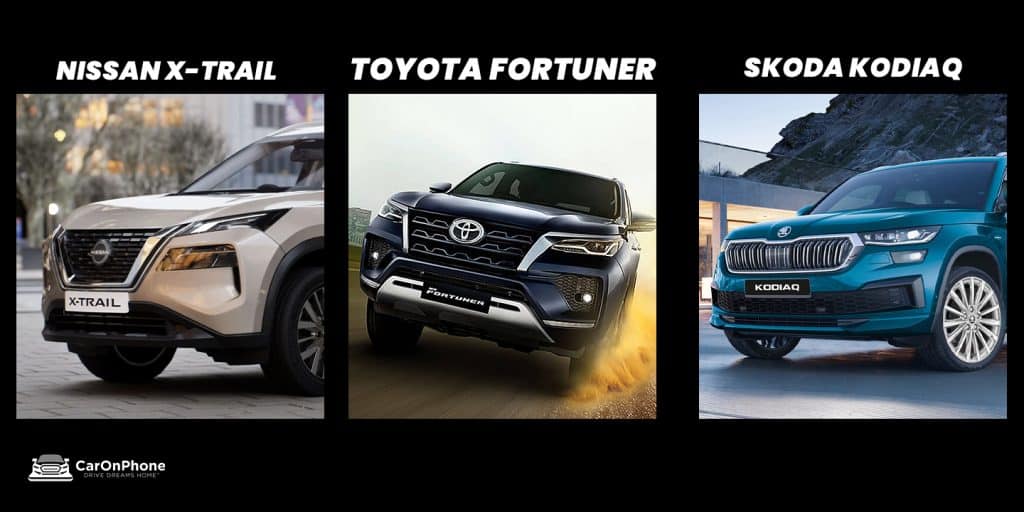 Nissan X-Trail vs Toyota Fortuner vs Skoda Kodiaq - News