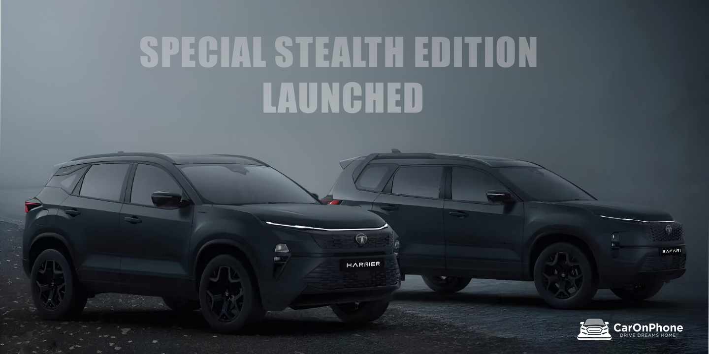 Tata Harrier and Safari SUVs Special STEALTH Edition Launched — Limited ...