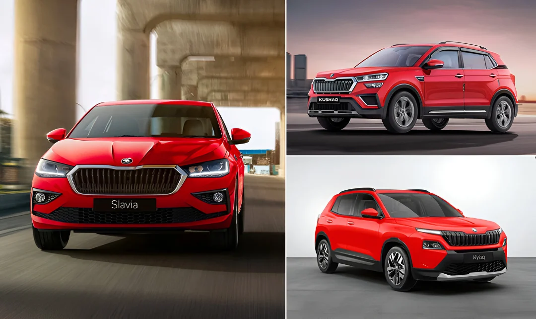 Skoda Tornado Red color option Removed From Kylaq, Slavia & Kushaq